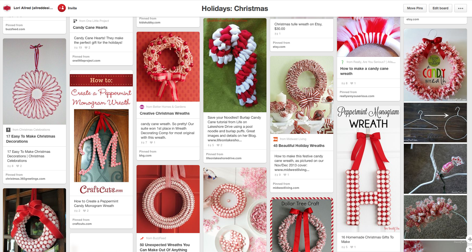 Allred Design Blog: Inspired by Pinterest: Candy Cane Projects