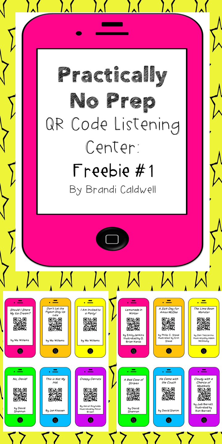 My Teacher Friend: Practically No Prep Listening Center QR Code ...