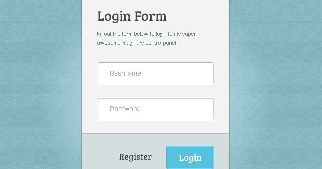 Stylish CSS3 Login Form | BWidgets