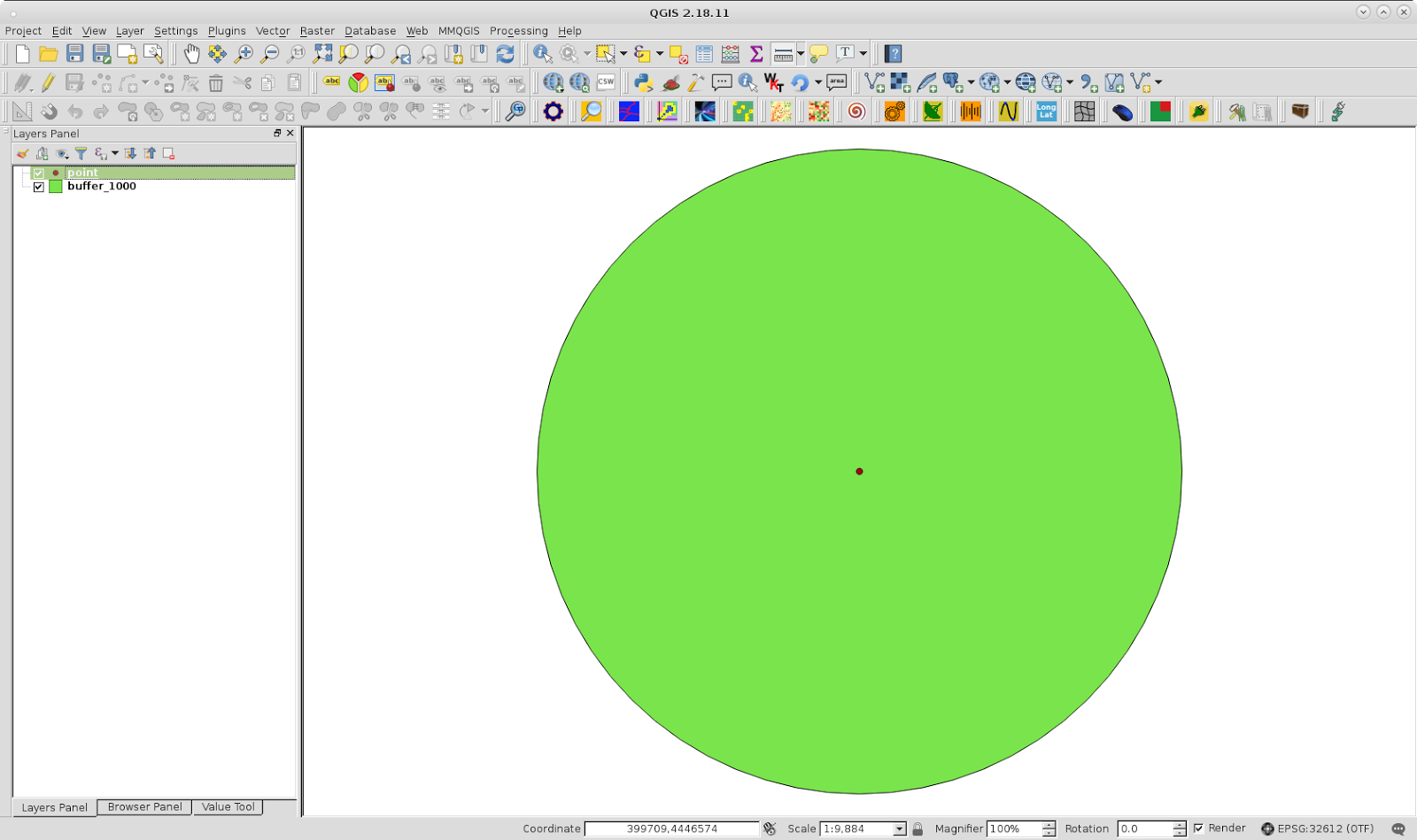 El blog de José Guerrero: Creación de buffer en coordenadas geográficas ...