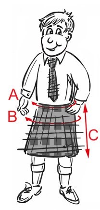 Basic Steps For Measuring Kilts - tartankilt’s blog