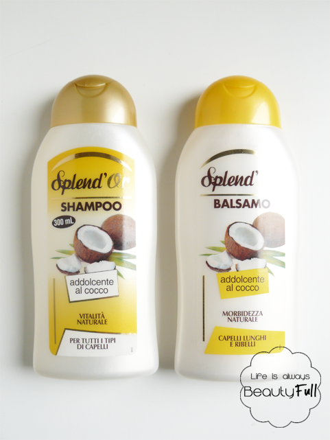 Life is always BeautyFull: Splend'Or_Shampoo e Balsamo al Cocco