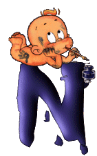 Alfabeto nene jugando con tinta. - Oh my Alfabetos!