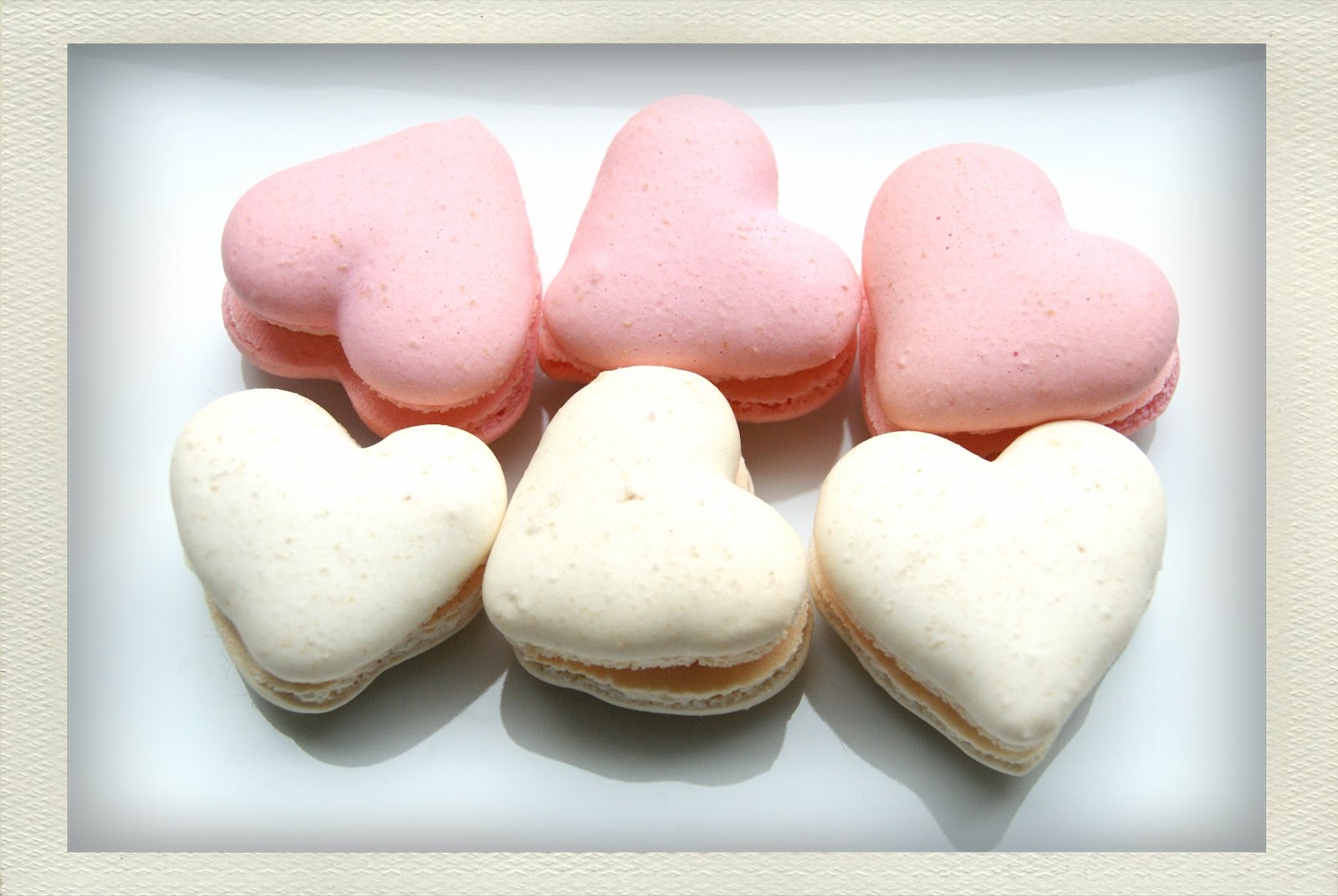 little miss sweetie: Macaron Hearts - Rose & Lychee, Coconut & Strawberry