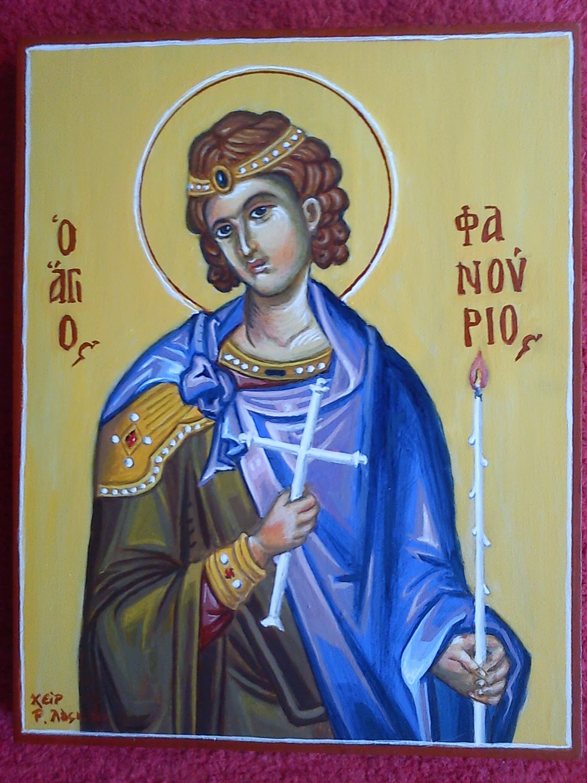 HAGIOGRAPHY ( ICONS ): ΑΓΙΟΣ ΦΑΝΟΥΡΙΟΣ