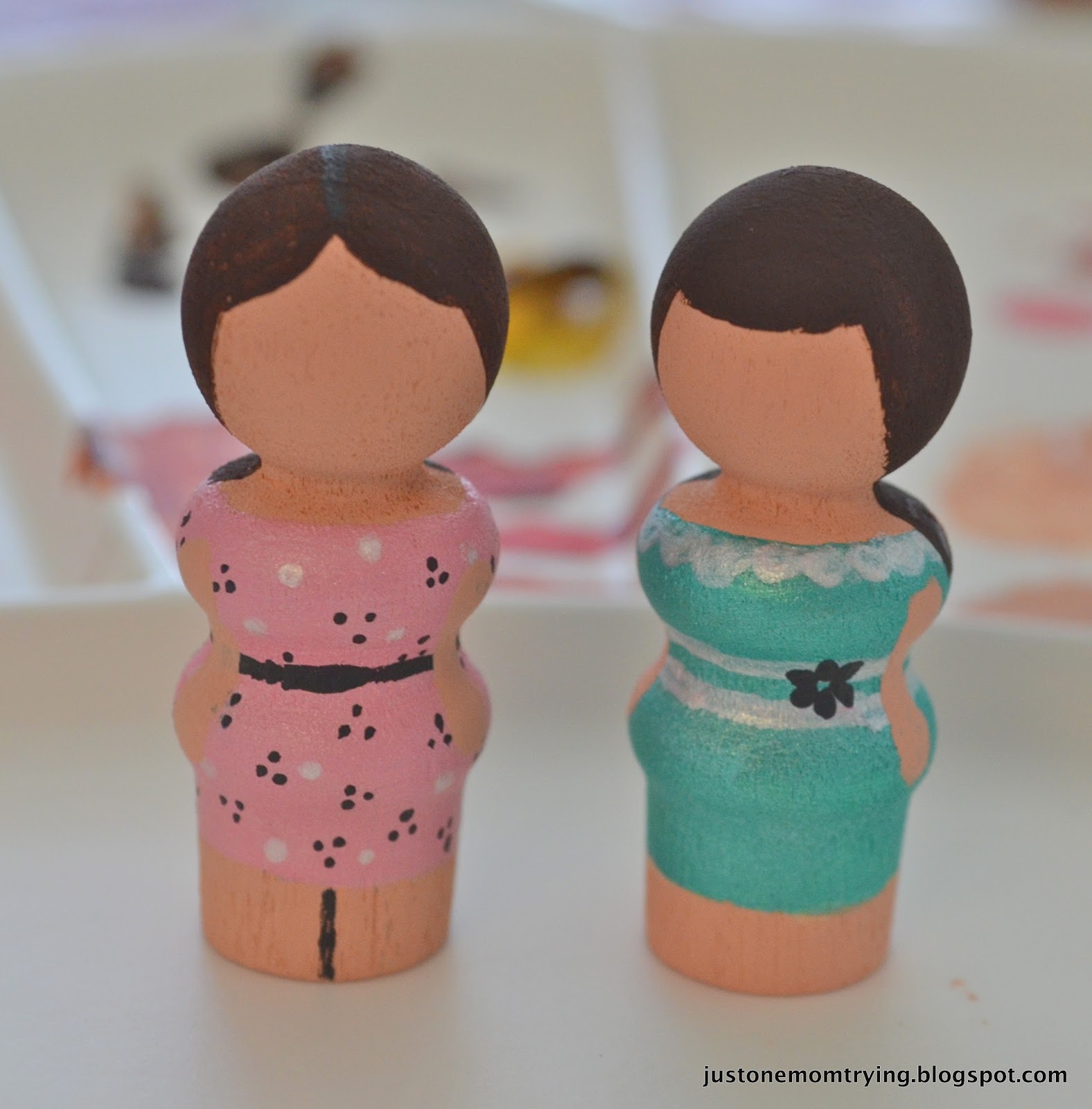 Wooden Peg People - Just One Mom Trying