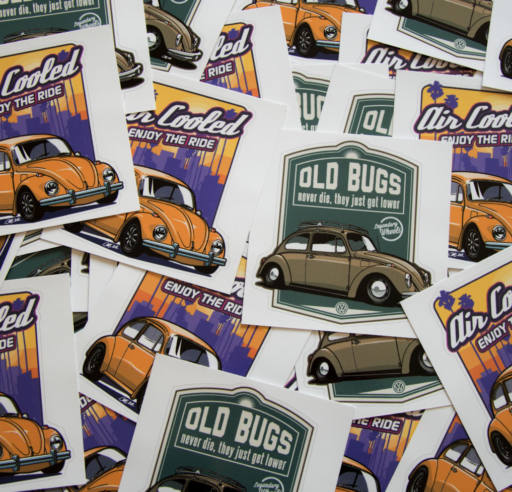 Les illustrations de christophe: Stickers VW Cox