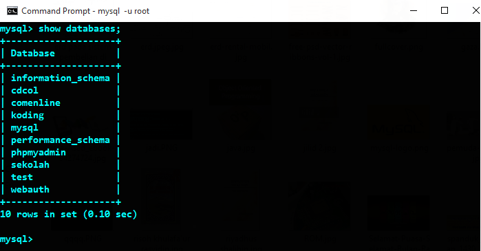 Cara Mengakses MySql Melalui Command Prompt - Trik Editor