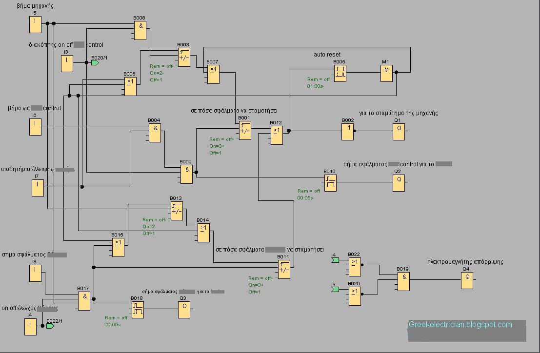 Electrician: Program for the siemens LOGO! : Fill control. logosoft.