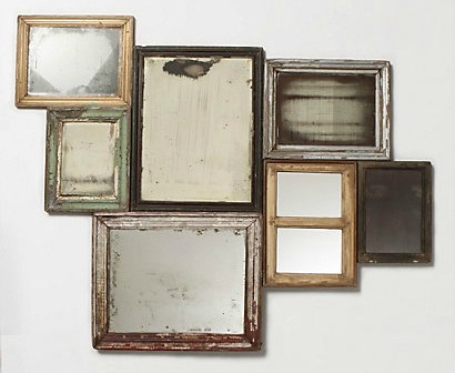 Tattered Style: Anthropologie Mirror Collage / DIY
