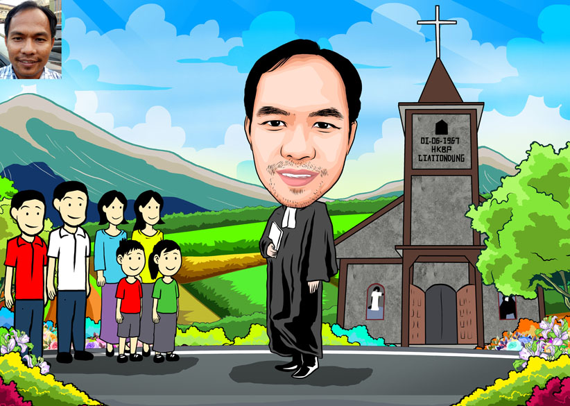 Gambar Bikin Karikatur Medan Pendeta Jemaat Gambar Gereja di Rebanas ... Gambar Bikin Karikatur Medan Pendeta Jemaat Gambar Gereja di Rebanas ...