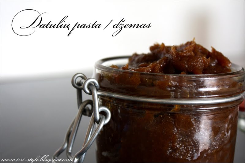 IRRI style: Datulių pasta / džemas