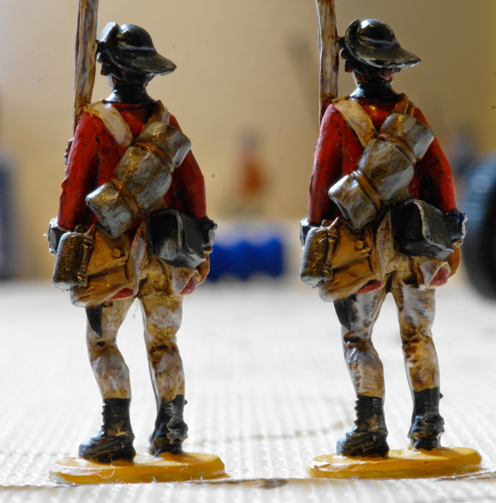 Painting Toy Figures: British Infantry, AWI, (Fife & Drum, 28mm)