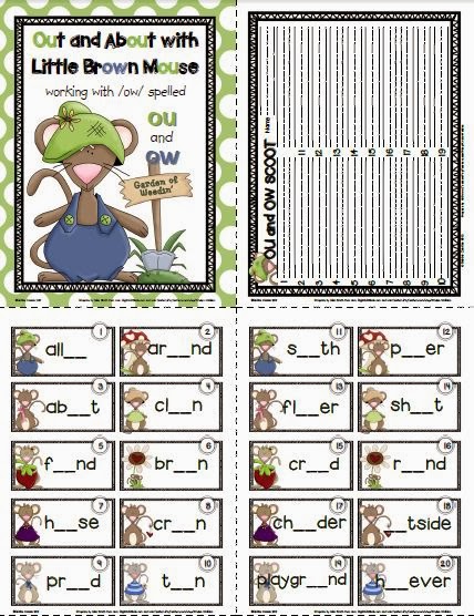 Sailing Through 1st Grade: OU and OW Word Work