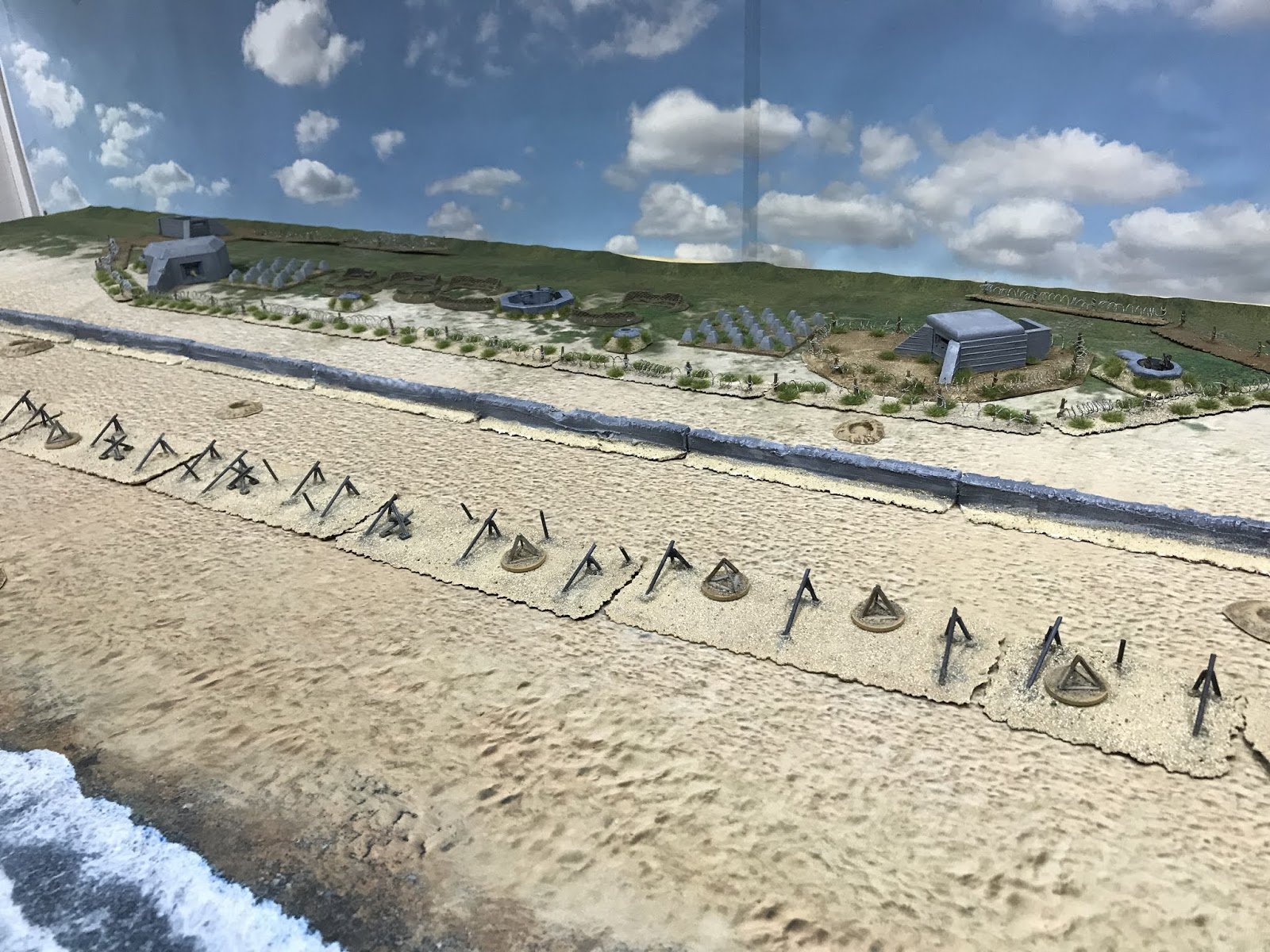 One man and his brushes.: Normandy ‘44 - Utah beach defences