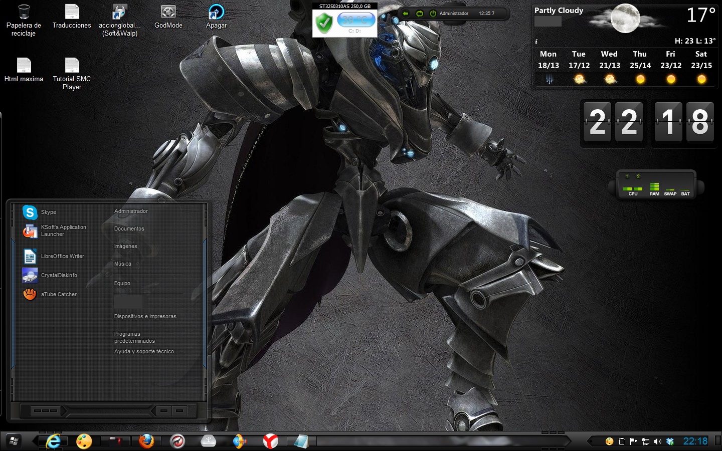 Tema Windows 7 - RoBoTs - Dale un elegante aspecto futurista a tu ...