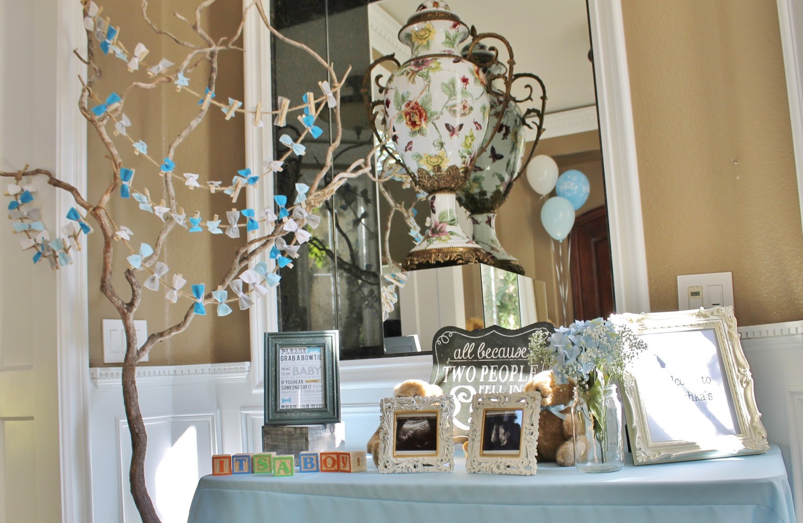 The Other Kiki: Shades of Blue Baby Shower Decor