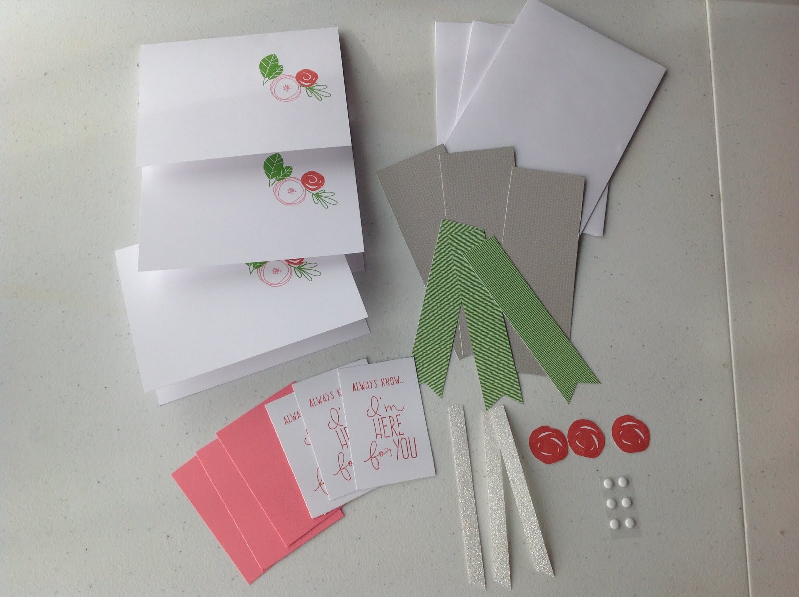 Here For You Pre-Cut Card Kit