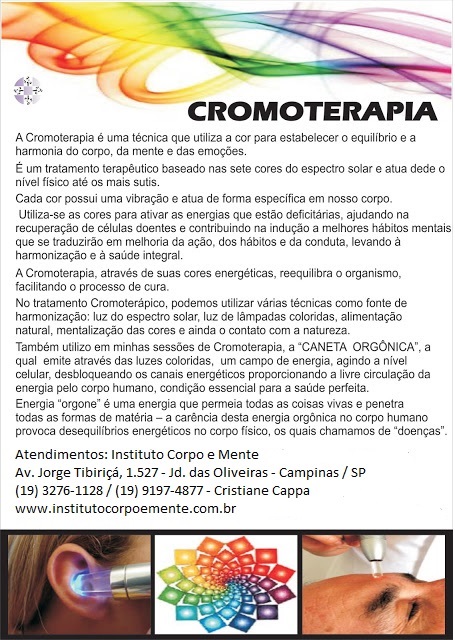 Terapias Complementares e Integrativas: Cromoterapia