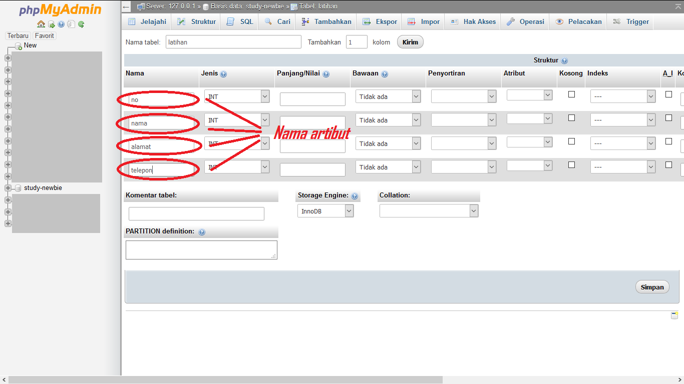 Belajar PHP - Membuat Database dan Tabel - Pemula Belajar