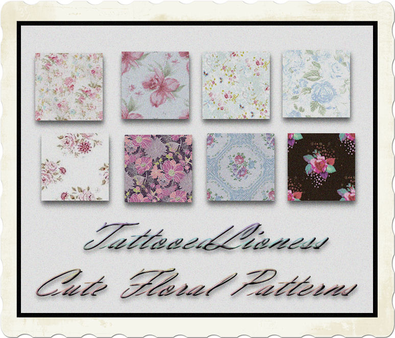 Pretty Floral Patterns | Tattooed Lioness's Sims 3
