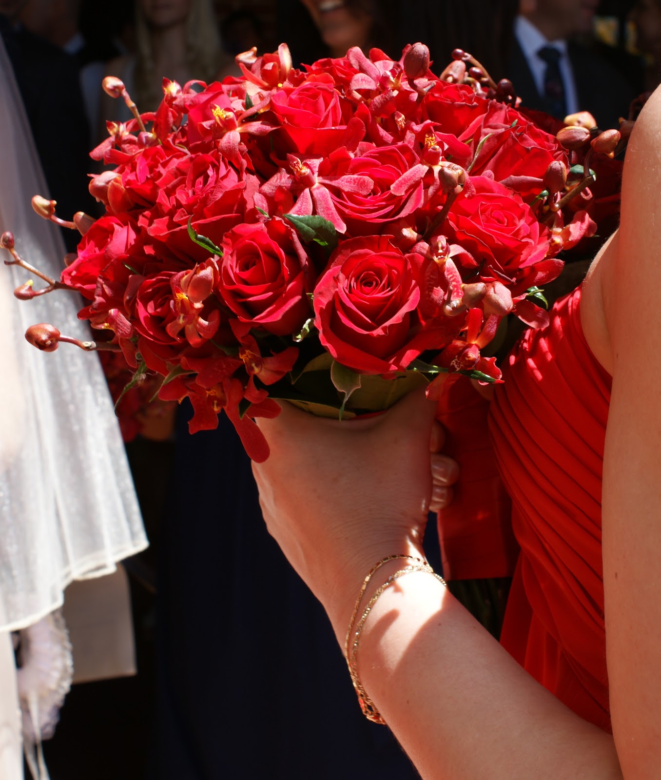 Di Seidel Wedding Flowers: Red is for roses, orchids and love