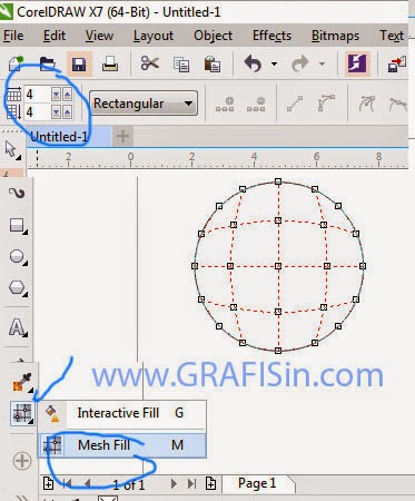 Mesh Fill - Efek Warna Kombinasi Halus di CorelDraw X7 ~ 7demits