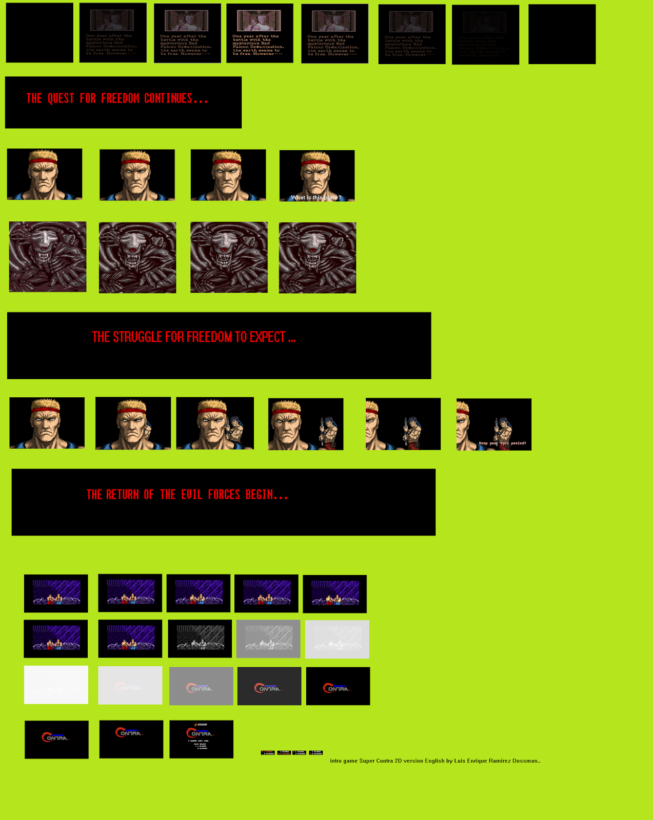 Mundo de los Sprites: Super Contra