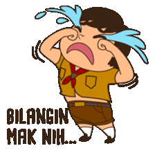Kumpulan Gambar Kartun Sticker Transparan Anak Pramuka Unyu