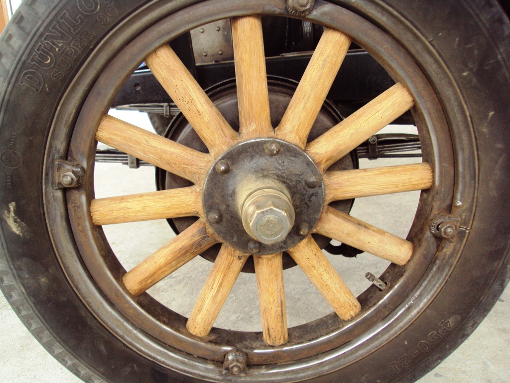 "Monty" - The 1928 Chevrolet: Resto: Sanded back the timber spoked wheels