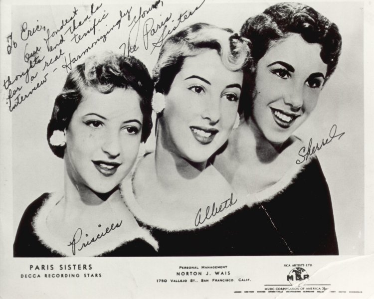 O Baú do Edu: THE PARIS SISTERS - DREAM LOVER