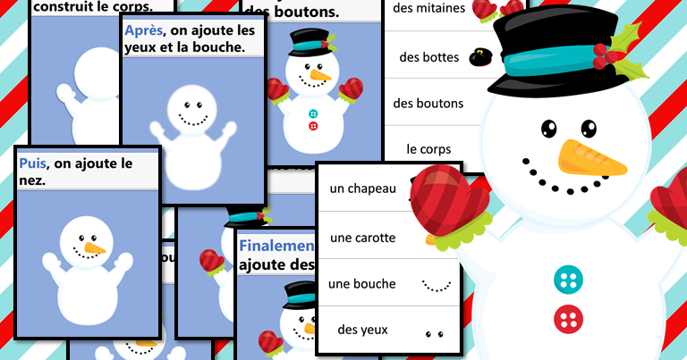 la classe de caro.: Comment construire un bonhomme de neige - Marche à ...