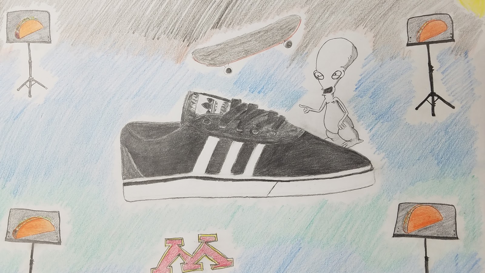 Jerdee's Art Classes: Drawing A | Shoe Drawings / Non Traditional Self ...