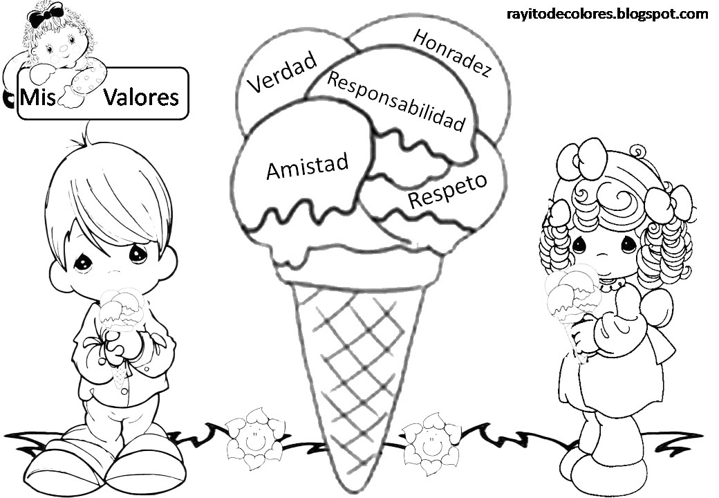 Rayito de Colores: Carteles de Valores