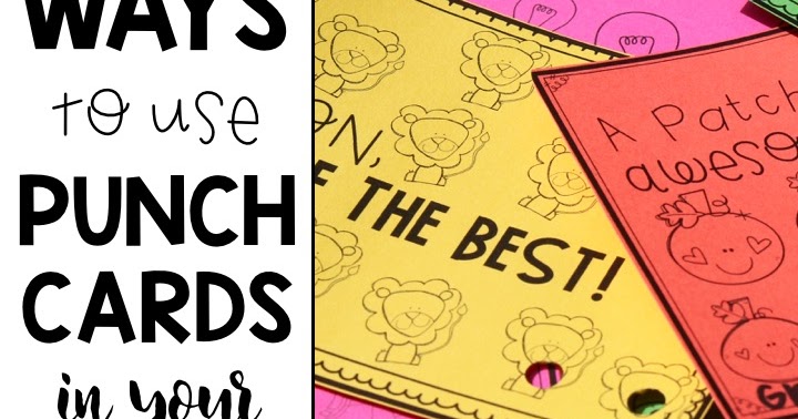 Across the Hall in 2nd: 5 Ways I Use Punch Cards in My Classroom