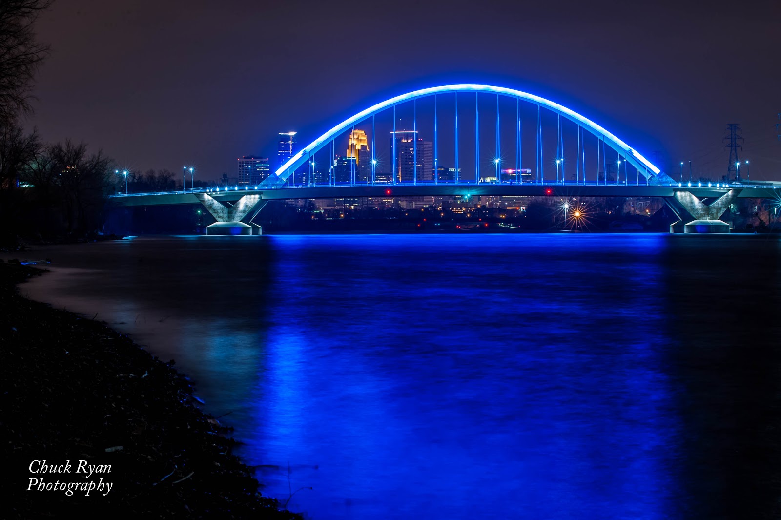 CIIcanoe...: Night Photography...Lowry Avenue Bridge, Stone Arch Bridge ...