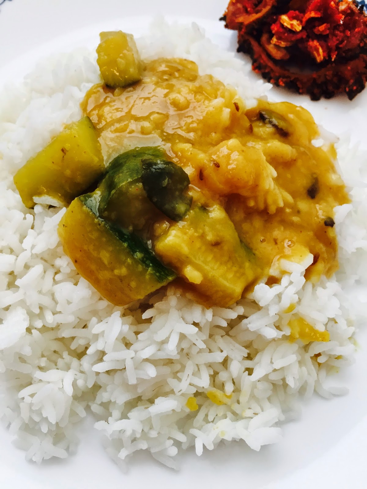 Zucchini Dal/Courgette Dal(Zucchini cooked with Yellow lentils) | For a ...