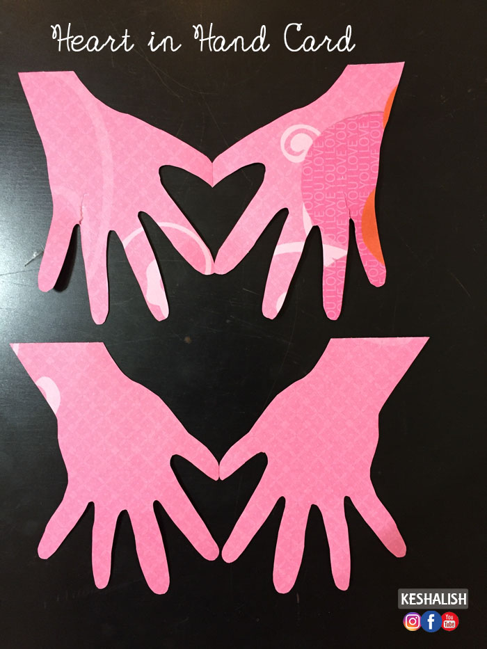 keshalish: Heart in Hand Card | Valentine's Day Activity Idea for Kids