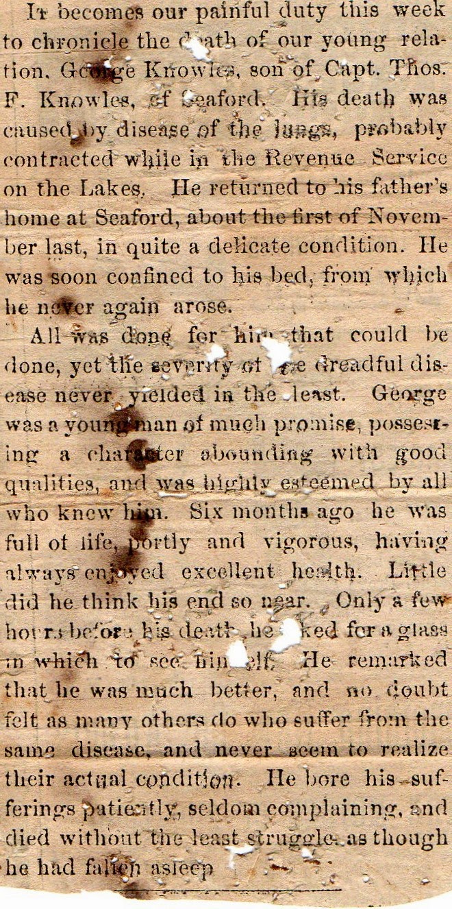 The Mill Creek Hundred History Blog: The Knowles Family