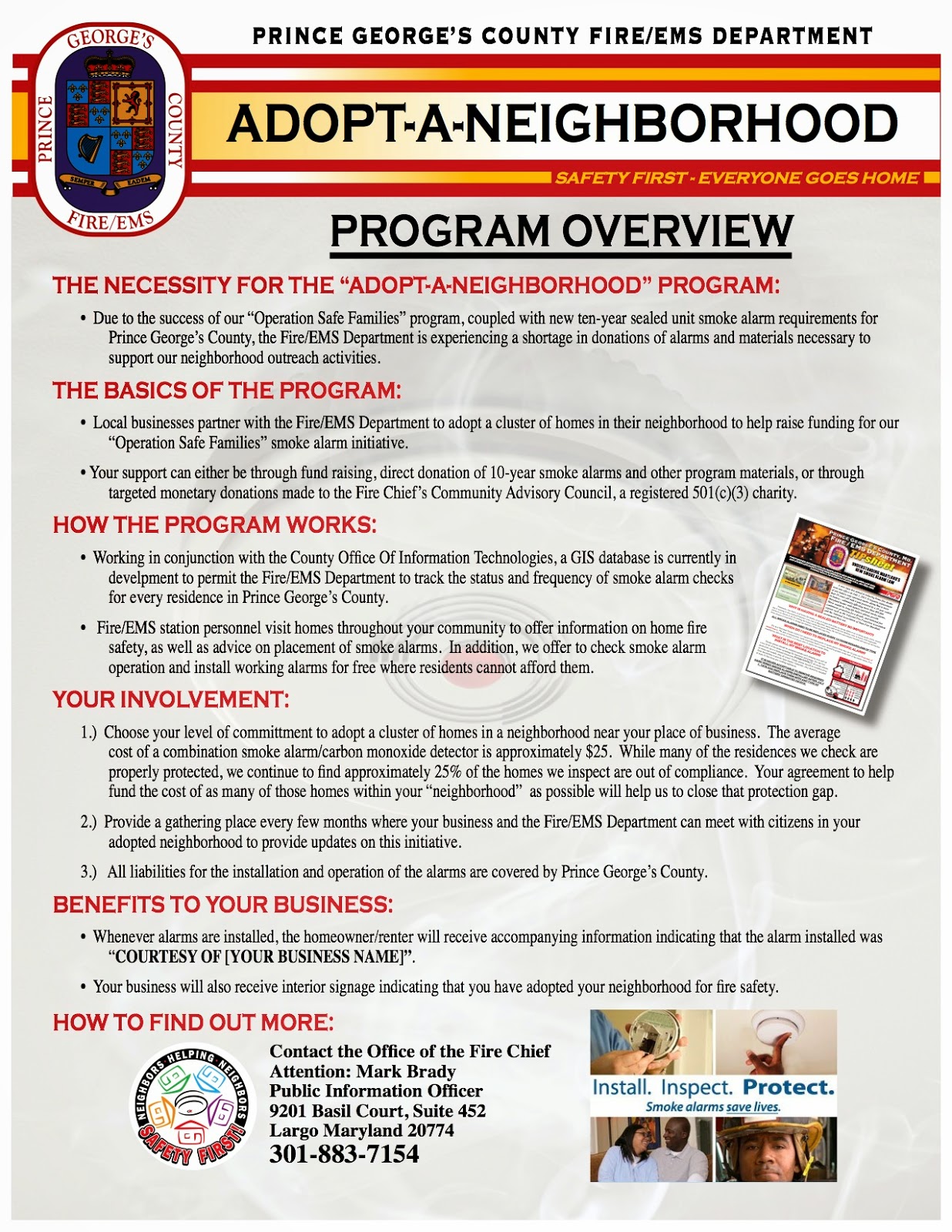 Community Leaders and Adopt-A-Neighborhood Program