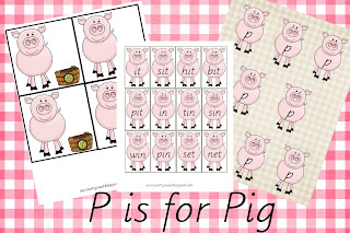 Our Country Road: P is for Pig Free Preschool and Kindergarten Printables