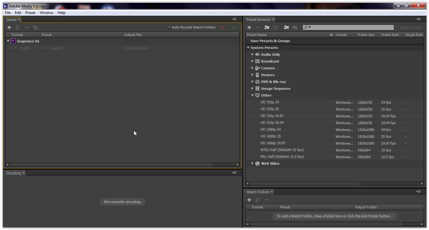 Convert/Encode Video and Audio using Adobe Media Encoder - Tutorial Shop