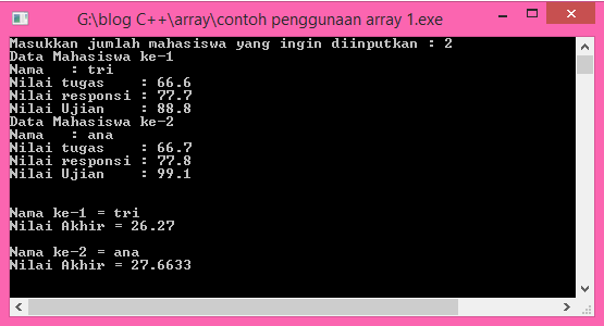 Penggunaan Array dalam Bahasa Pemrograman C++ ~ Belajar Bahasa ... Penggunaan Array dalam Bahasa Pemrograman C++ ~ Belajar Bahasa ...