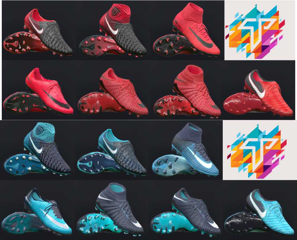 pes-modif: PES 2017 Nike Fire & Ice Football Boots Pack by T09