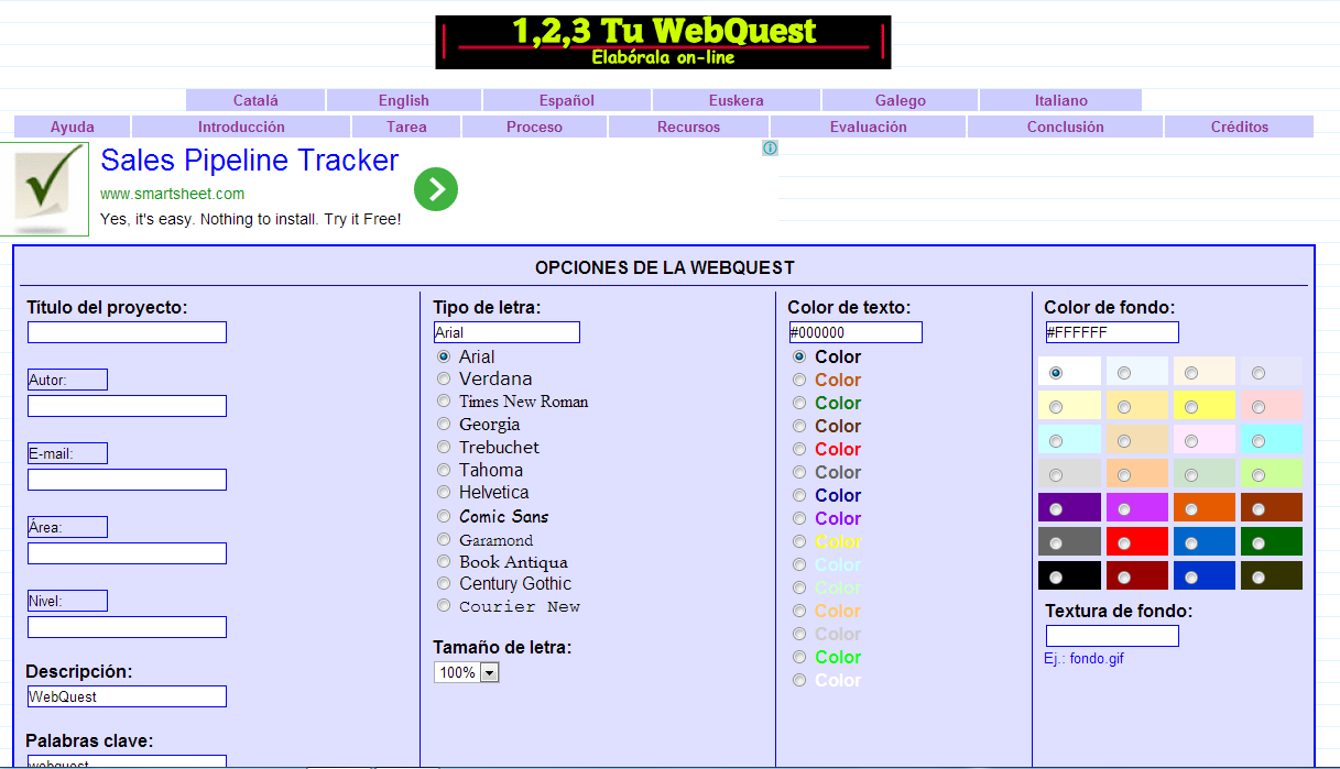EducaHD: 1 2 3 Tu Webquest