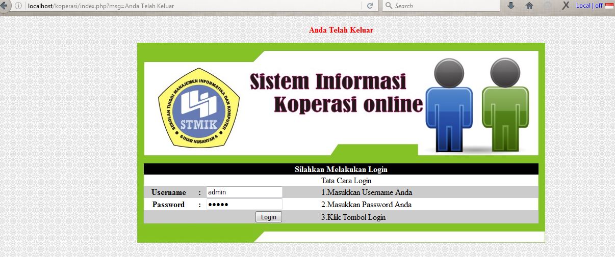 [contoh] aplikasi sistem informasi koperasi - php native