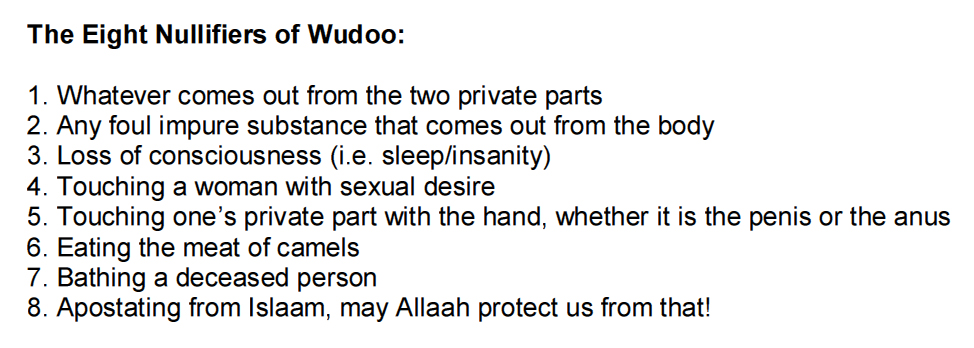 Islam in all language: Wuzu (Wudhu)