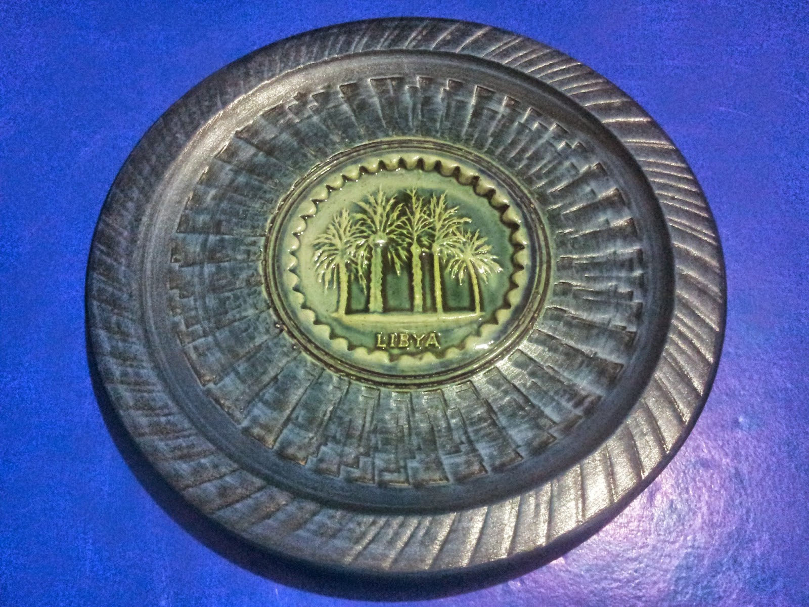 silvium antiques: Vintage rare Libya Souvenir porcelain dish, Handmade ...