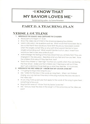 Connie's File Cabinet: "I KNOW THAT MY SAVIOR LOVES ME"