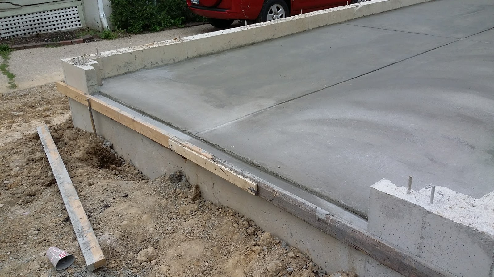 Garage Slab Curb